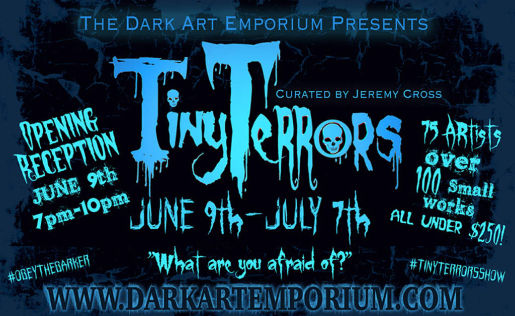Tiny Terrors -Dark Art Emporium: June 9th-July 7th, 2018 – the art of joe vollan…